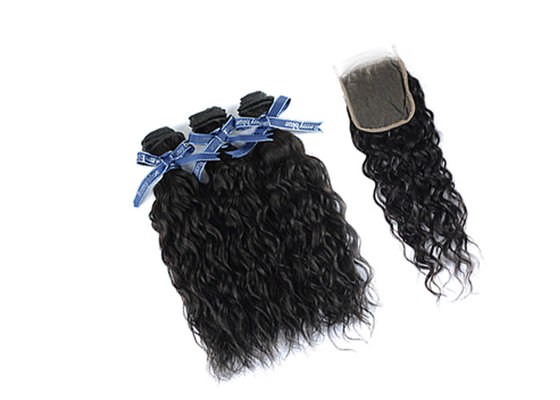 Water Wave Wave Unprocessed Remy Hair With 10'-26' Inch Weft No Tangle