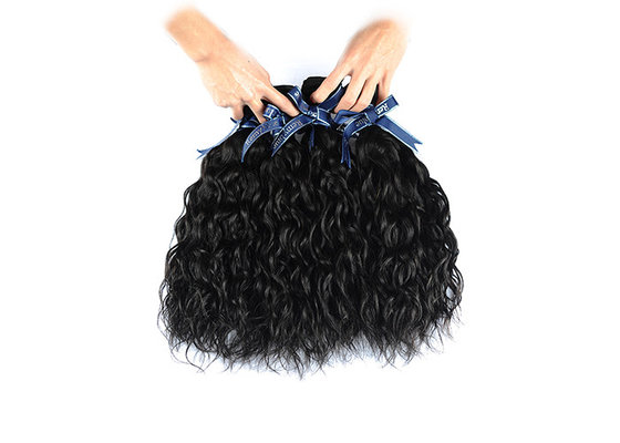 Durable 100 Unprocessed Virgin Brazilian Hair / Black Unprocessed Hair Weave