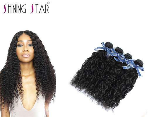 100% Virgin Black Unprocessed Remy Hair For Women Double Machine Weft