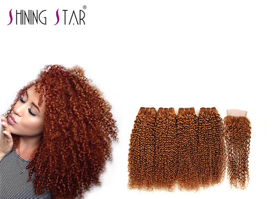 Healthy Curly Human Hair Extensions , Four Curly Human Hair Weave Bundles