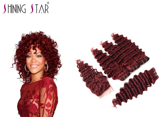 99J Deep Wave Indian Hair Bundles For Black Woman Machine DoubleTight Weft