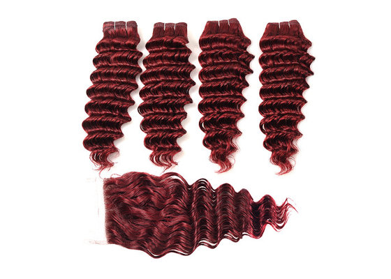 99J Deep Wave Indian Hair Bundles For Black Woman Machine DoubleTight Weft