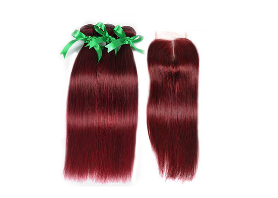 Straight Virgin Malaysian Hair 3 Bundles / Long 100% Red Malaysian Hair