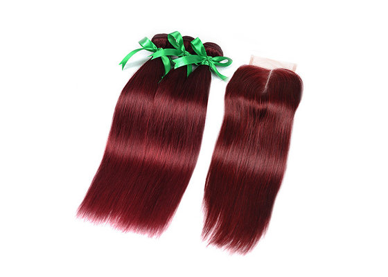 Straight Virgin Malaysian Hair 3 Bundles / Long 100% Red Malaysian Hair