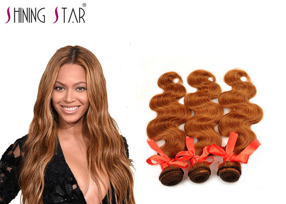 Gold Brazilian Body Wave Hair Bundles , Nice Shine Body Wave Braiding Hair