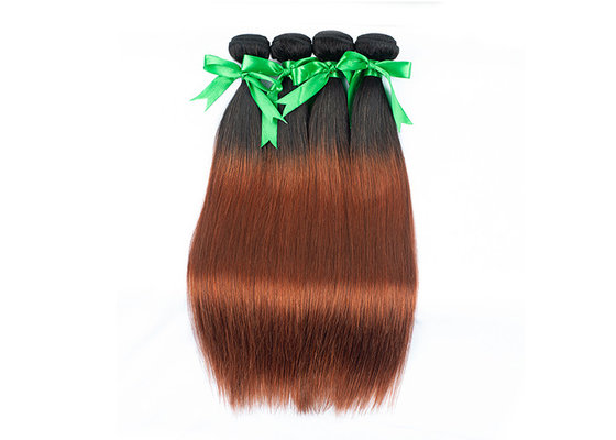 #1B33 Color Dark Roots Virgin Human Hair Weave 4 Boudles For Girls