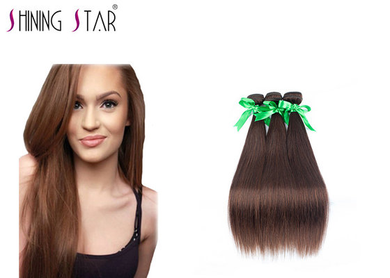 Soft 3 Bundles Of Brazilian Straight Hair Natural #4 Full Cuticle Aligned