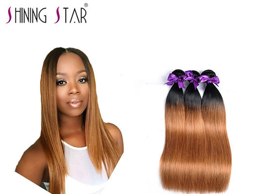 #1B30 Blonde Brazilian Hair Bundles Straight 3 Bundles Of Brazilian Hair