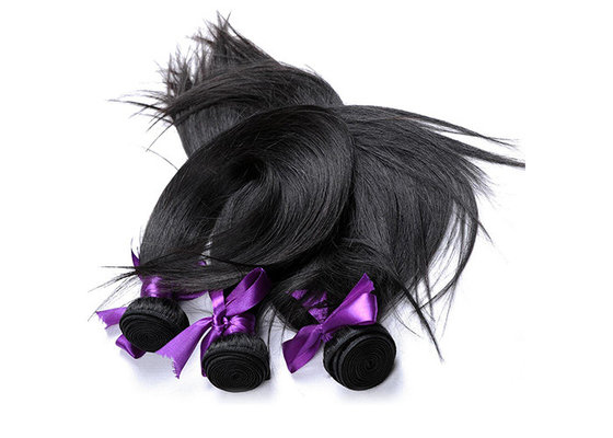 10-26 Brazilian Hair Bundles 4Pcs Straight 1B Black Hair Weave CE Certification
