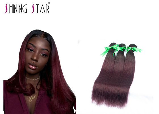 Straight 3Pcs Brazilian Hair Bundles Weaves #1BBug Without Any Split