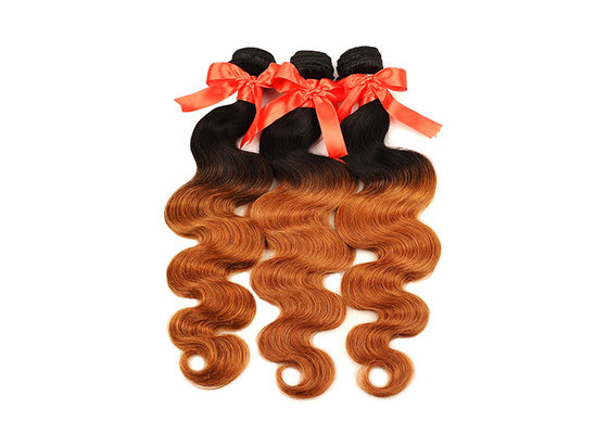 Long #1B30 Colored Virgin Brazilian Hair 3 Bundles For Black Woman Hand Tied
