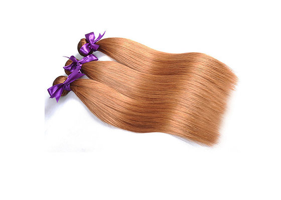 Customized Peruvian Hair Extensions With Straight #30 Color 3 Bundle Remy Hair