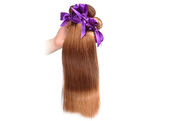 Customized Peruvian Hair Extensions With Straight #30 Color 3 Bundle Remy Hair