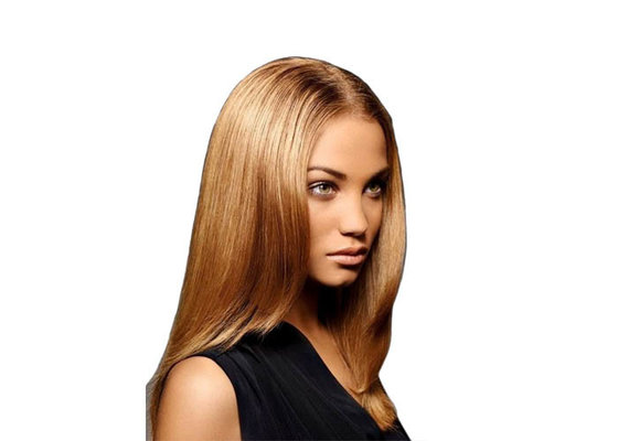 Machine Double Weft Human Hair Bundles Full Cuticle Aligned No Tangle