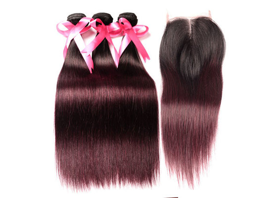 Red Nonremy 3 Bundles Of Peruvian Straight For Black Girls Can Be Dyed