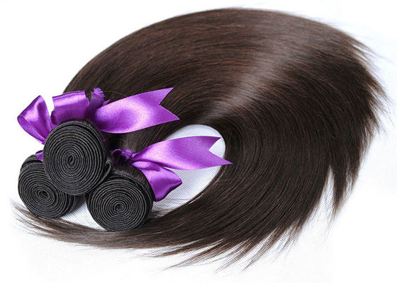 Long Proportion Brown  Human Hair Bundles No Shedding And Tangle Free