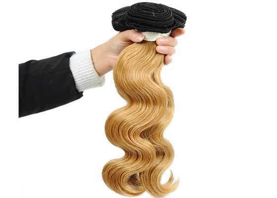 Braiding Body Wave Human Hair Extensions 3 Blonde True To Length #1B27 Color