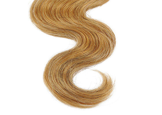 Braiding Body Wave Human Hair Extensions 3 Blonde True To Length #1B27 Color