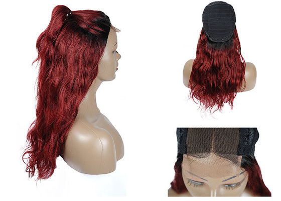 #1B99J Ombre Human Hair Body Wave Lace Front Wig 14-32 Inches Long Lace Wig