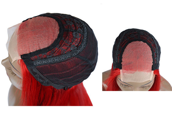 100 Human Lace Front Wigs Red Color Human Hair Straight Lace Front Wigs