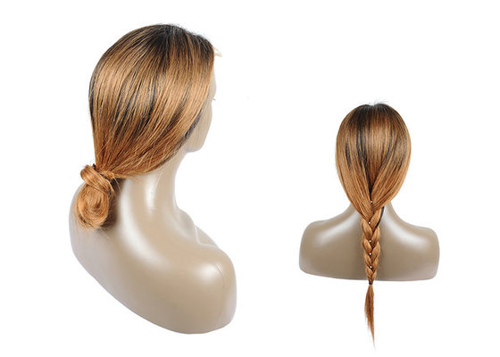 #1B30 Long Straight Human Hair Lace Frontal Wig Dark Brown Of Lace Hair Wig