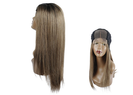 Straight Human Hair Wigs T1B/Linen Hair Color Lace Front Wigs For Women 4*4 lace