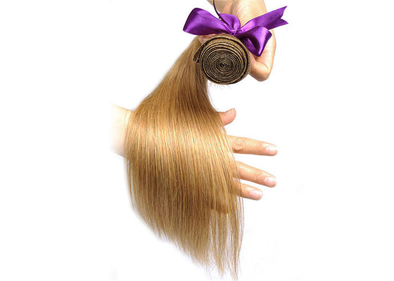 Unprocessed Remy Human Hair 4 Pcs 27 Color Blonde Straighr Hair Bundles With Closure