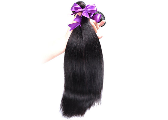 Natural Black Human Hair Bundles With Thick Healthy End Customized Size