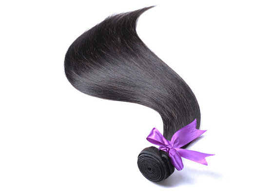 Natural Black Human Hair Bundles With Thick Healthy End Customized Size