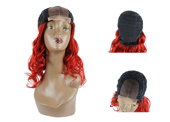 Lace Front Wigs T1B Luck-Red Color 100 Human Hair Twins Wig For Black Women