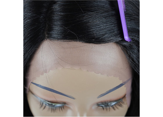 Straight Human Hair Short Bob Wigs 1B Colored 13X4 Lace Frontal Wig