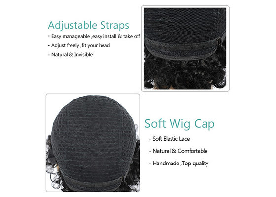 Kinky Curly Short Human Hair Wigs For Black Women