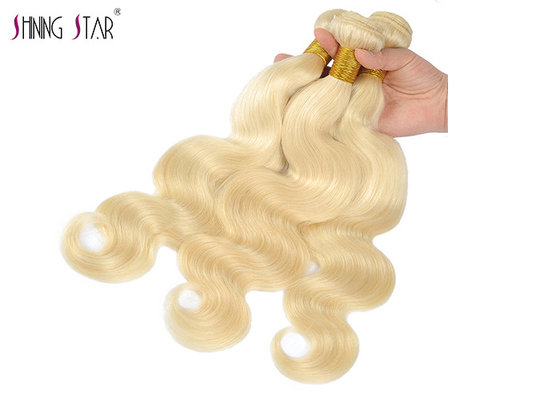 Honey Blonde Body Wave 613 Bundles With Closure 100% Human Hair 10" - 30"