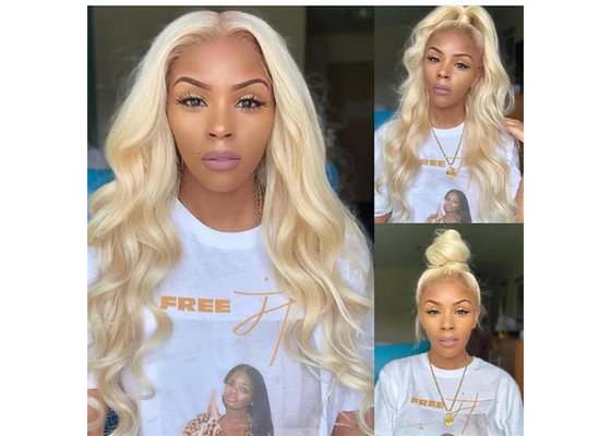 10" - 30" Peruvian Wavy Hair Bundles Honey Blonde 613 Bundles Comfortable Feeling