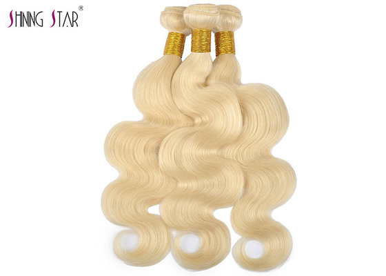 10" - 30" Peruvian Wavy Hair Bundles Honey Blonde 613 Bundles Comfortable Feeling