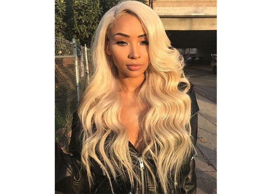 100% Human Hair 613 Body Wave Blonde Bundles With Frontal No Tangle No Shedding