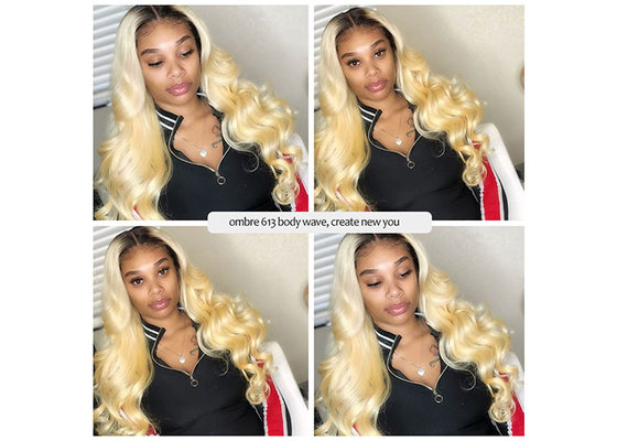 613 Ombre Blonde Body Wave Hair Extensions Honey Blonde Bundle 2 Tone