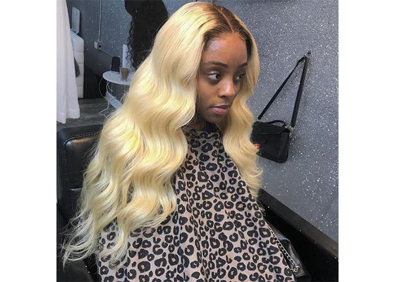 Long Body Wave Malaysian Hair Bundles 613 Ombre Blonde Bundles With Closure