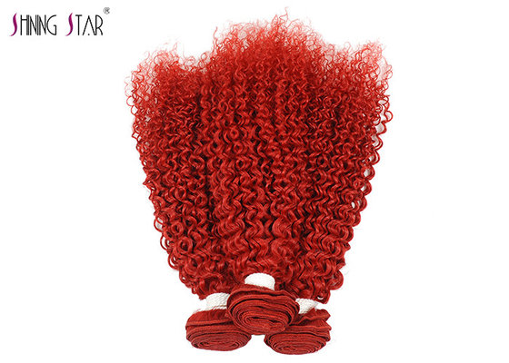 Soft Kinky Curly Brazilian Weave Smooth Human Hair Bundles No Tangle