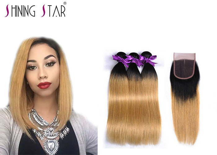 1B 27 Malaysian Weave Bundles , Dark Root Malaysian Bundle Wave 10-26 Inch