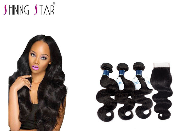 No Lice Virgin Brazilian Remy Hair Body Wave , 9A Long Body Wave Weave
