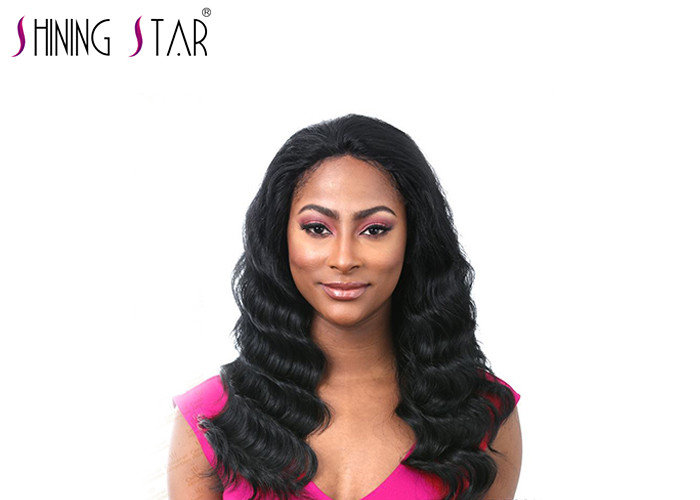 Detangle Long Full Lace Human Hair Wigs With Natural Hairline Wet With Cold Water