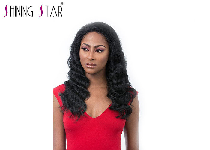 Soft Natural Looking Full Lace Wigs , Wavy Curly Full Lace Wigs Human Hair