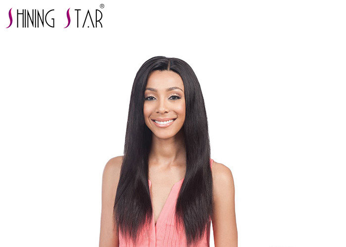 Colored Brazilian Human Hair Lace Front Wigs With Baby Hair 10 - 24 Inch
