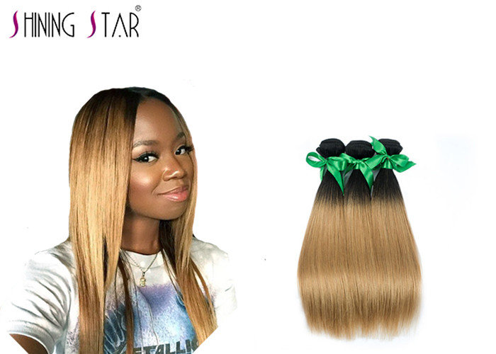 10 Inch Human Hair Bundles Processing #1B27 Color Hairpieces For Thinning Hair