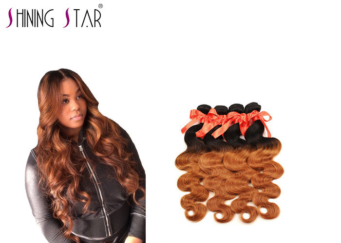 4 Bundles 100 Body Wave Human Hair Blonde  #1B30 Color Enough Stock