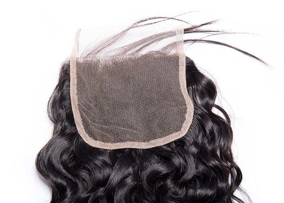 Capelli umani di 100% 3 pacchi con i capelli brasiliani non trattati della chiusura di Wave di acqua