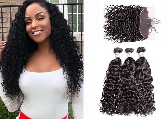 I pacchi brasiliani dei capelli umani di QueenLife con il frontale 3 non collega cattivo odore