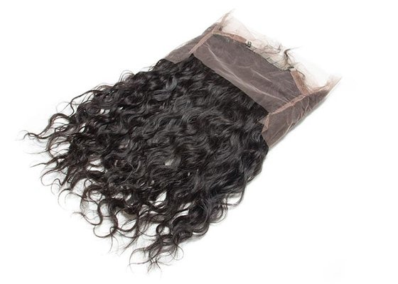 Nessun capelli umani brasiliani non trattati frontali di Wave di acqua dei capelli del vergine del pizzo 360 dell'odore