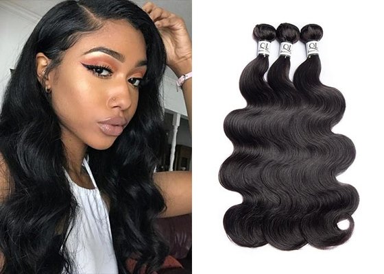 I pacchi malesi del tessuto dei capelli di Queenlife, estensione dei capelli umani 1b impacchetta